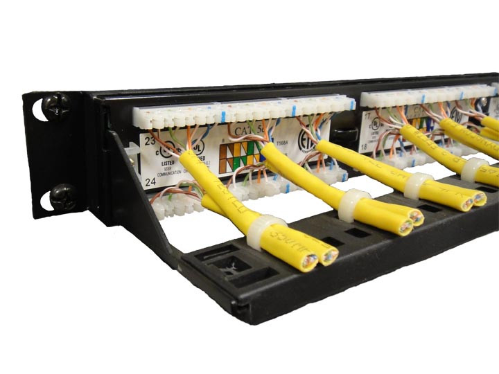 CAT5E RACK MOUNT PATCH PANEL - www.americancableassemblies.com
