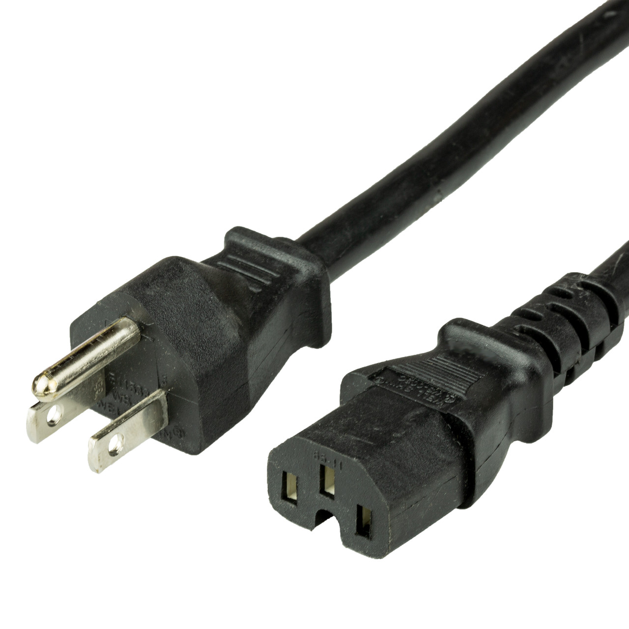 4FT Nema 5-15P to IEC 60320 C15 15A 125V - Black - www ...