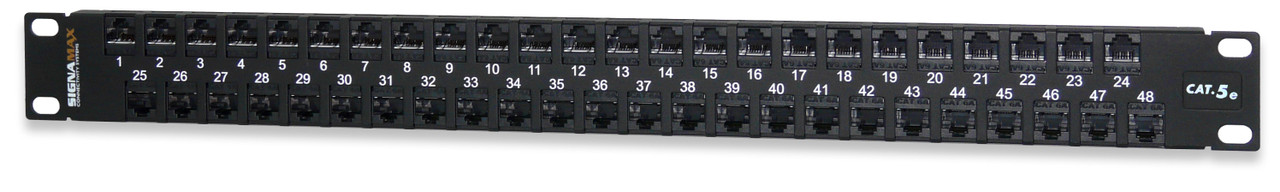 48-Port Category 5e MT-Series Unscreened Patch Panel, 1 RMU - 48458HD ...