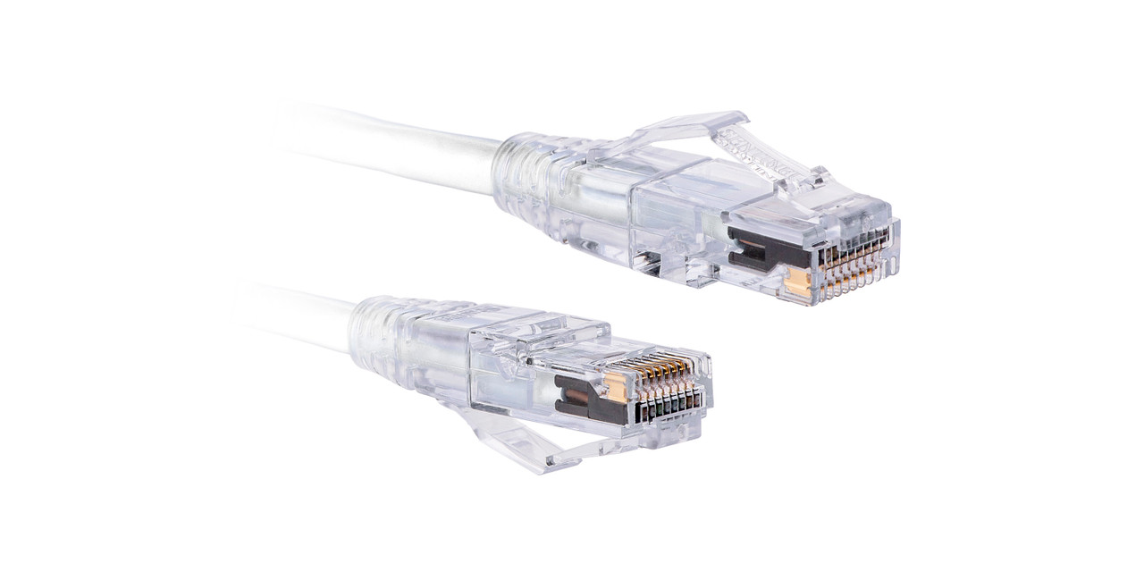 Cat 6 U/UTP 28 AWG White Snag-Proof Boot, 15 FT. - C6C-128WH-15FB - www ...