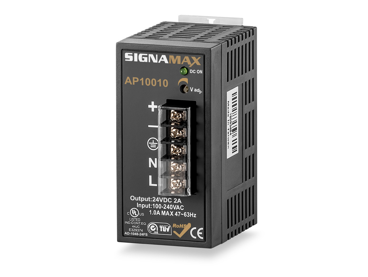 24VDC Industrial Power Supply 48W DIN-Rail Mount - FO-AP10010 - www ...