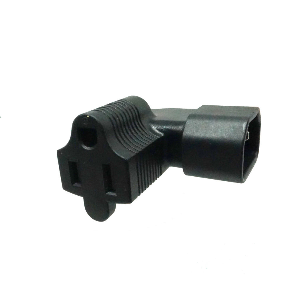 Right Angled NEMA 5-15R to IEC C14 Plug Adapter - www ...