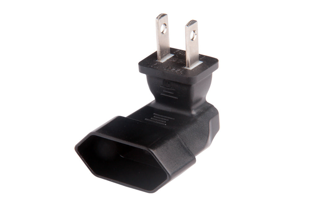 Europe Angled CEE7/16 to USA NEMA 1-15P Plug Adapter - www ...