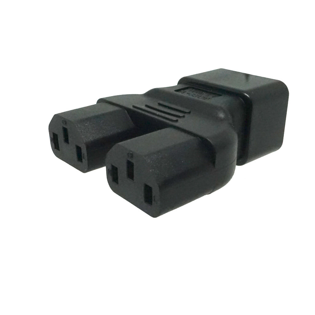 Two IEC C13 to IEC C20 Plug Adapter - www.americancableassemblies.com