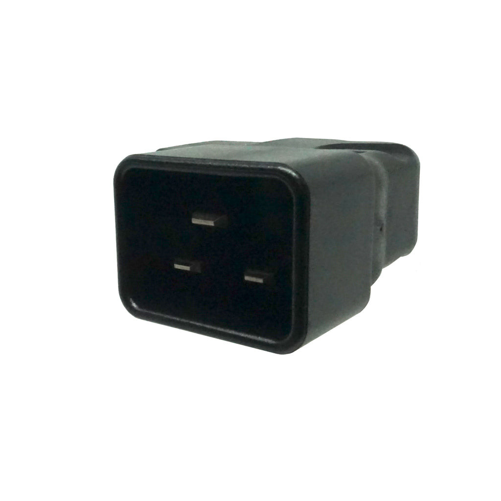 Right Angle IEC C19 to IEC C20 Plug Adapter - www ...