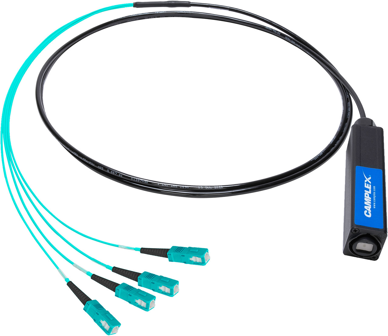 Camplex TOPADAP-16 opticalCON QUAD to Four (4) SC Tactical Breakout ...