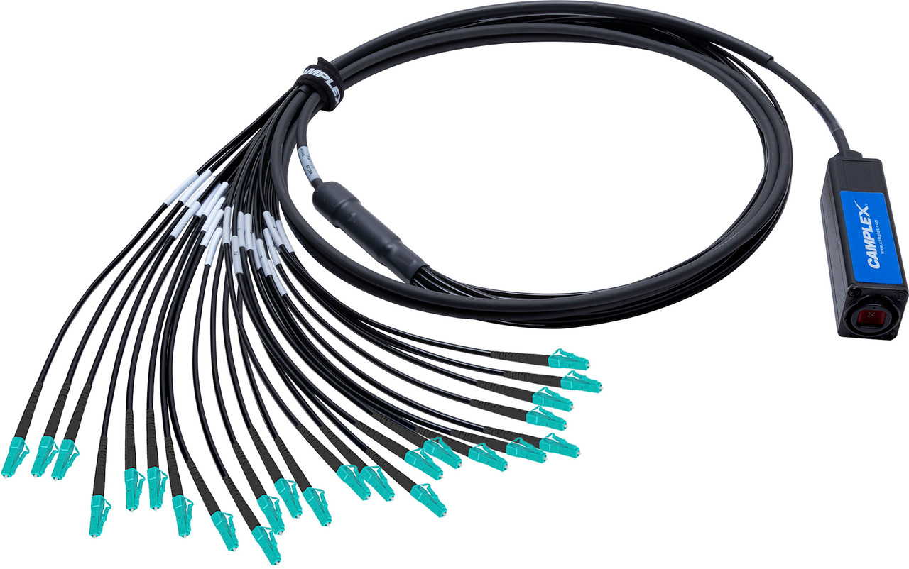 Camplex TOPADAP-24 opticalCON MTP 24 to Twenty-Four (24) LC Tactical ...