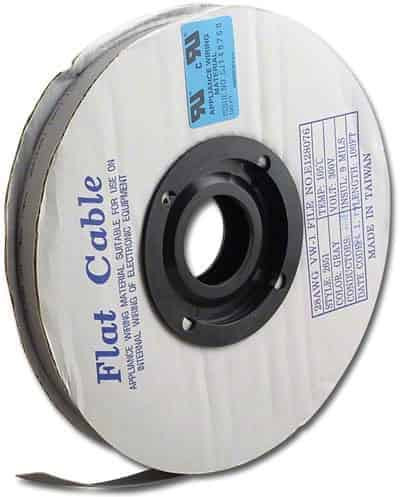 Pan Pacific F28-B50G 1.0mm Flat Cable 50 Conductor 28AWG Gray 100 feet ...