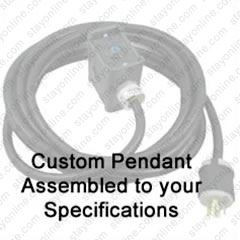 Portable Outlet Box NEMA L5-15 Plug to 2 x 5-20 Duplex Receptacles 25 ...