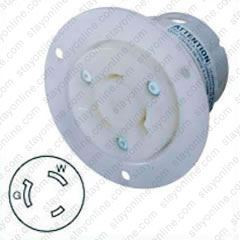HUBBELL HBL2336 AC Flanged Outlet NEMA L7-20 Female White - www ...