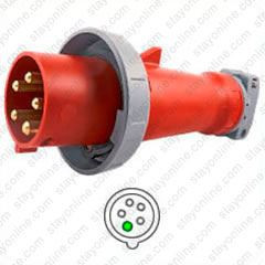 HUBBELL HBL560P7W AC Plug IEC60309 560P7W Male Pin & Sleeve - www ...