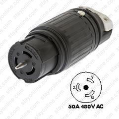HUBBELL CS8464C AC Connector CA STD 50a 480v Female - www ...