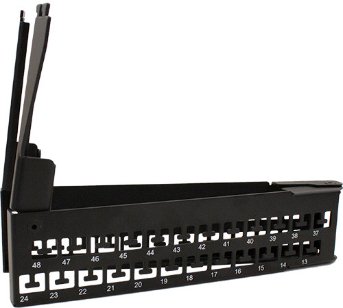 2U 48 PORT BLANK V TYPE PATCH PANEL - www.americancableassemblies.com