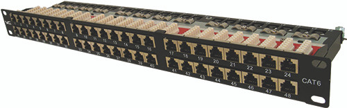 CAT6 SHIELDED 48 PORT PATCH PANEL - www.americancableassemblies.com