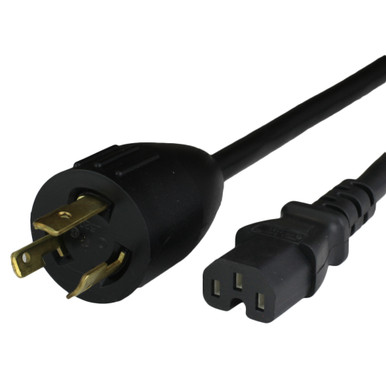 25FT L5-20P to C15 15A 125V Power Cord - BLACK - www ...