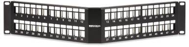 48-Port Field-Configurable Angled Patch Panel, 2 RMU - 48U-HDMMP-A ...