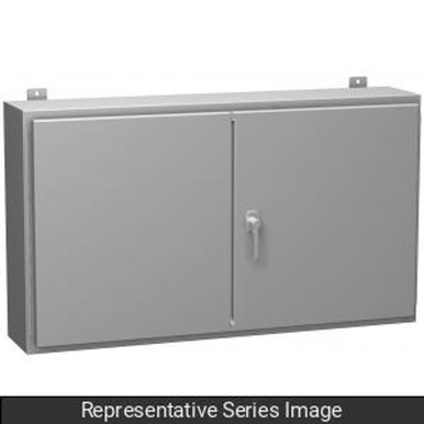 Hammond Manufacturing 1422P8 Type 12 Mild Steel Two Door Wallmount ...