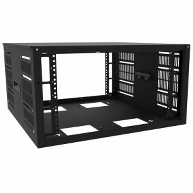 Hammond Manufacturing SDC246U24BK 6U Slim Wall & Floor Rack Cabinet ...