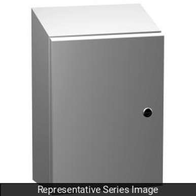 Hammond Manufacturing ST483616LG Type 4 Mild Steel Sloped Top Wallmount ...