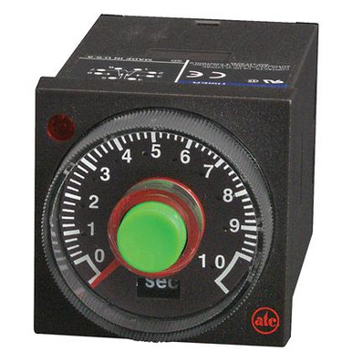 Mueller 409B-100-F-2-X 1/16 DIN Push-Button Timer - www.americancableassemblies.com