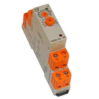 Mueller 175SO-110 On-delay Din Rail Mount 110 vac Timer - www.americancableassemblies.com