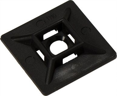 Adhesive Mounting Base for Cable Ties, 100 pack, Black - www ...
