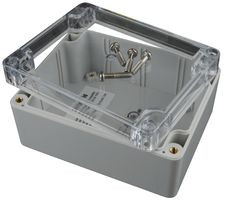 Bud Industries PN-1323-C Junction Box, Polycarbonate, 115.1 mm, 90 mm ...