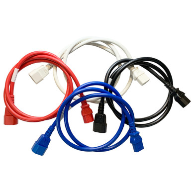 GLOBAL IEC C14 to C13 10A Cords: Multiple Colors + Lengths - www ...