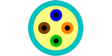 Berk-Tek ICP0X0LB3010/75 Indoor Interconnect Plenum Zip Cord Cable ...