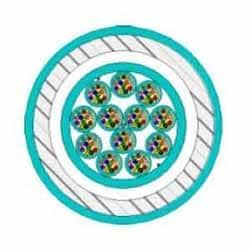 Berk-Tek PDPK024FB3010/F5 Premises Distribution Cable, Interlocking ...