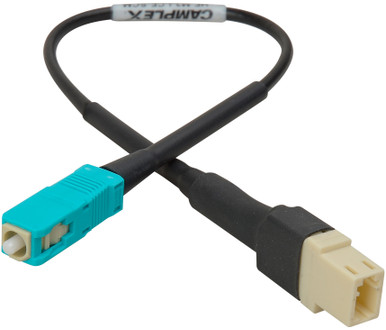 Camplex HF-M3-LCF-SCM LC Female to SC Male OM3 Multimode Fiber Tactical ...