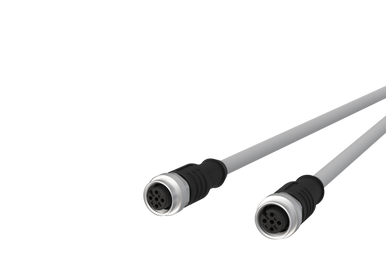 Metz Connect. M12 Sensor/actuator cable, A-coded, M12 jack straight ...