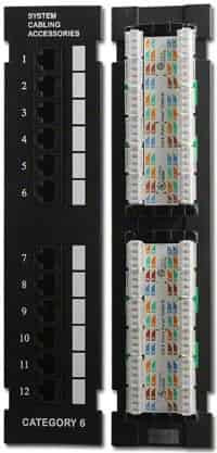 Pan Pacific 1K0-PP6-128-89 Cat6 12 Port Krone Vertical Patch Panel - www.americancableassemblies.com