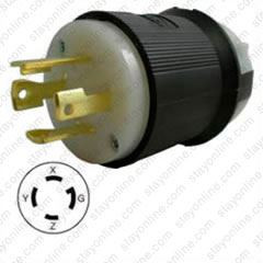 HUBBELL HBL2731 AC Plug NEMA L16-30 Male - www.americancableassemblies.com