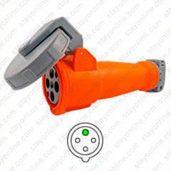 HUBBELL HBL460C12W AC Connector IEC60309 460C12W Female Pin & Sleeve ...