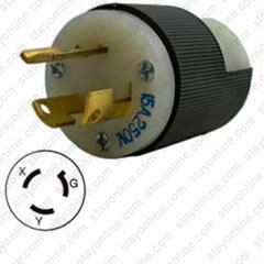 HUBBELL HBL4570C AC Plug NEMA L6-15 Male - www.americancableassemblies.com