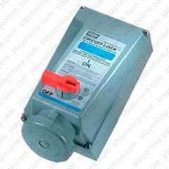 HUBBELL HBL420MI9W Mechanical Interlock Enclosure for IEC 60309 Unfused ...