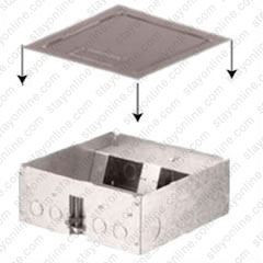 HUBBELL AFB401GNT Box Raised Floor 4 Gang Shallow Granite Lid - www ...