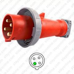 HUBBELL HBL460P7W AC Plug IEC60309 460P7W Male Pin & Sleeve - www ...