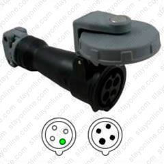 HUBBELL HBL460C5W AC Connector IEC60309 460C5W Female Pin & Sleeve ...