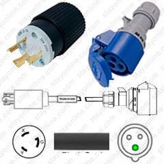 Power Cord Japan JIS 8303 L6-30 Male Plug to IEC60309 316C6 Female ...