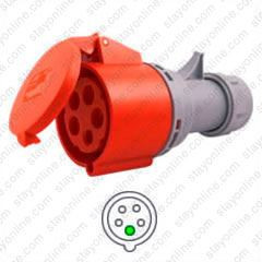AC Connector IEC 60309 532C6 Female IEC 309 Pin & Sleeve IP44 - www ...