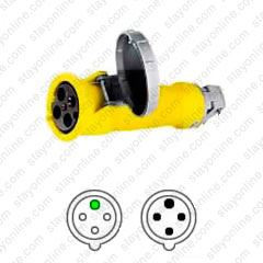 HUBBELL M4100C12 AC Connector IEC60309 100a 125/250v Female Marine ...