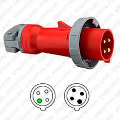 HUBBELL HBL430P7W AC Plug IEC60309 430P7W Male Pin & Sleeve - www ...