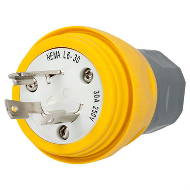 HBL28W48 Hubbell HBL28W48 L6-30P Twist-Lock® Watertight Plug, 30A, 250V ...