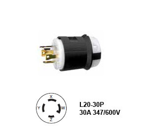 HBL2771 Hubbell L20-30P Twist-Lock® Plug 30A/3ØY 347/600V - www ...