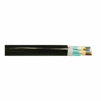 6 Fiber, OS2, Single-mode, Indoor/Outdoor, Tight Buffer, Riser, Black ...