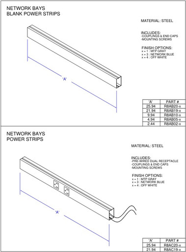 Moreng Telecom R8AC19-3 Ntwk A/C Raceway - www.americancableassemblies.com