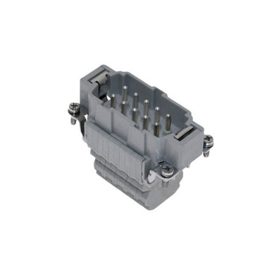 Mencom CSSM-10 Standard, CSS series, Male Rectangular Insert, size 57.27, 10 pin, 16 amp, Double ...