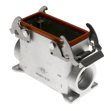 Mencom MVAPR-16.32 High-Temp, Rectangular Base, V-Type, Double Latch ...